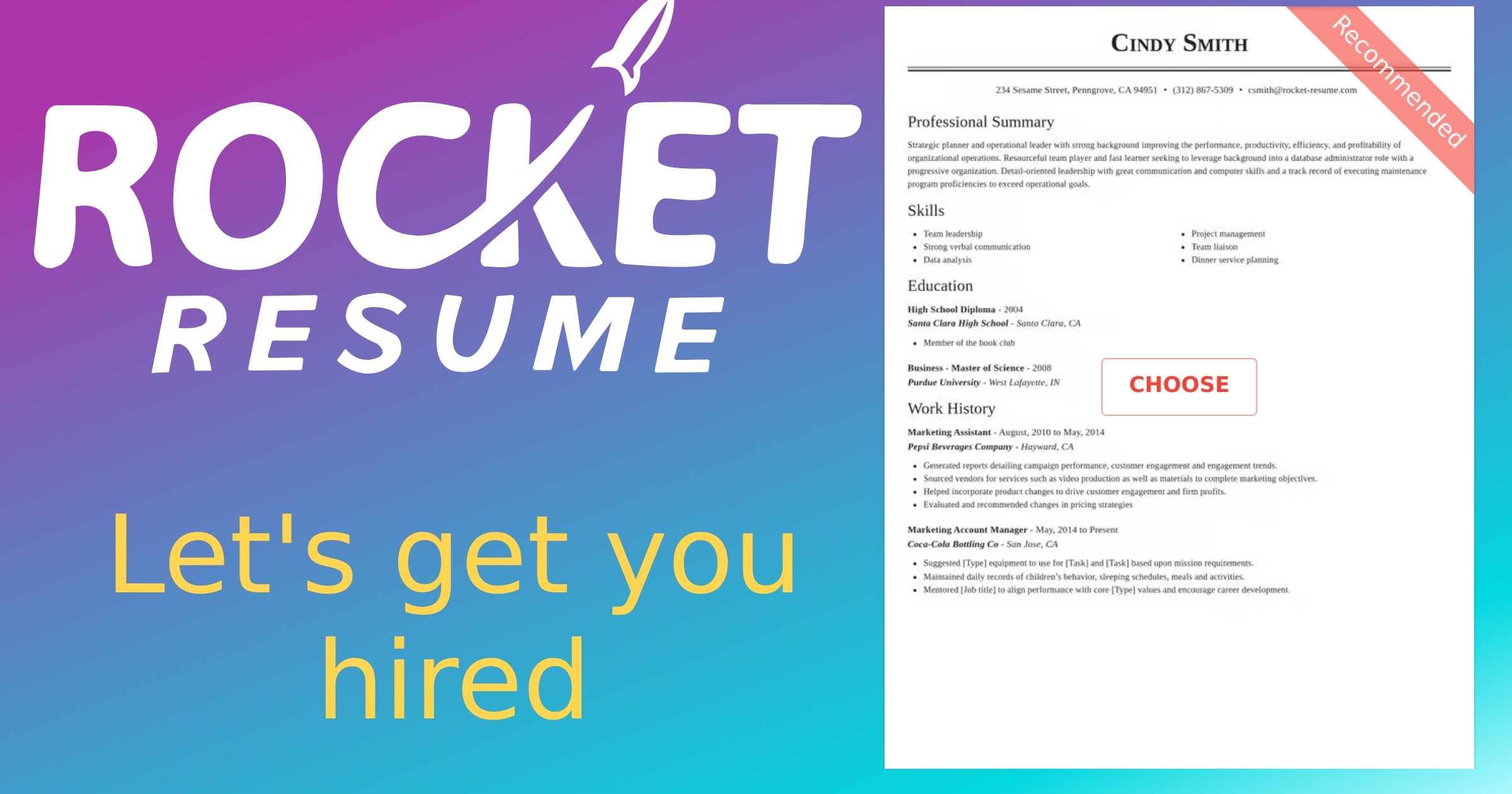 Free Resume Builder | Rocket Resume