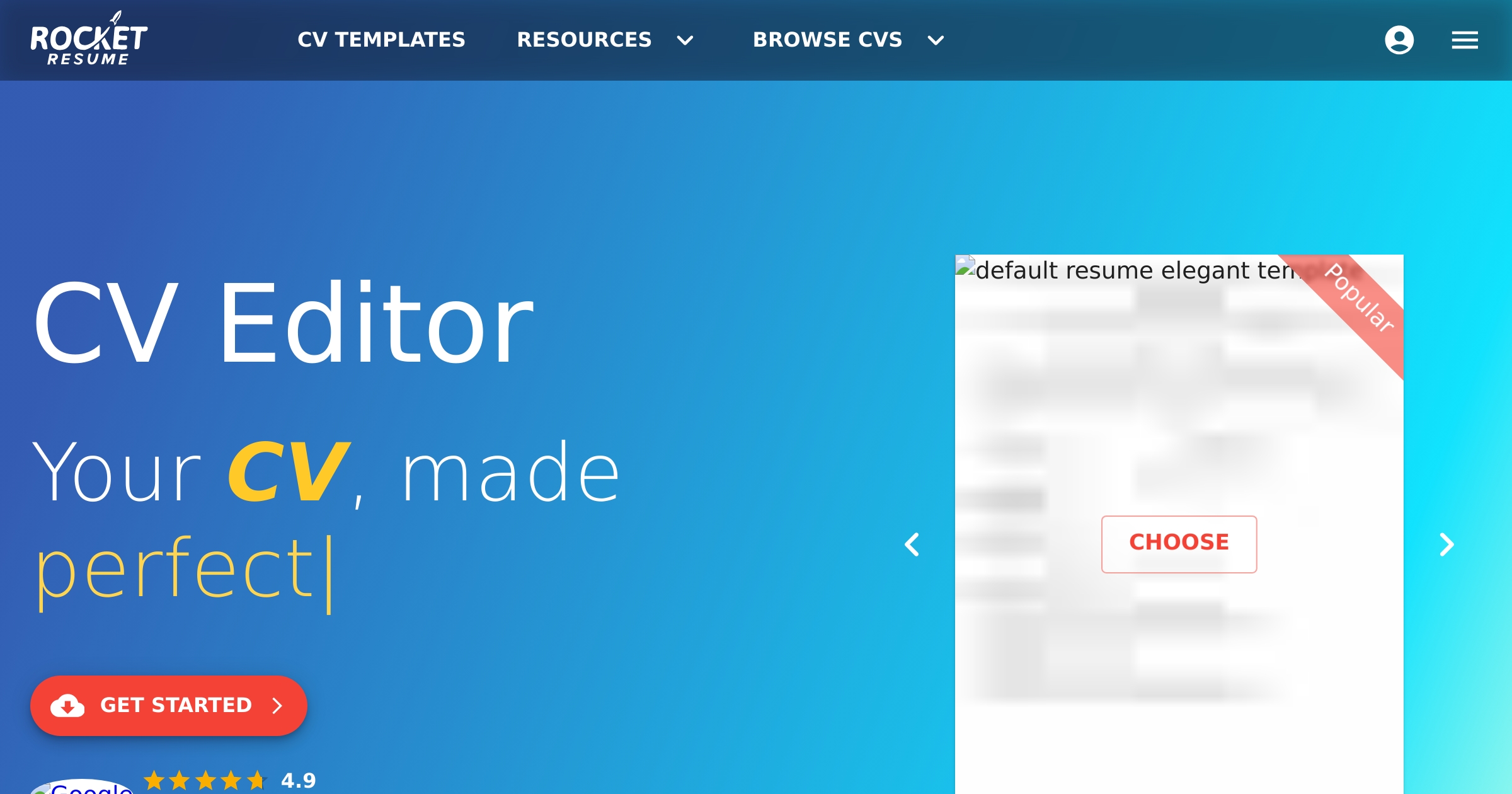 Edit Your CV, Free Templates & Examples | Rocket Resume
