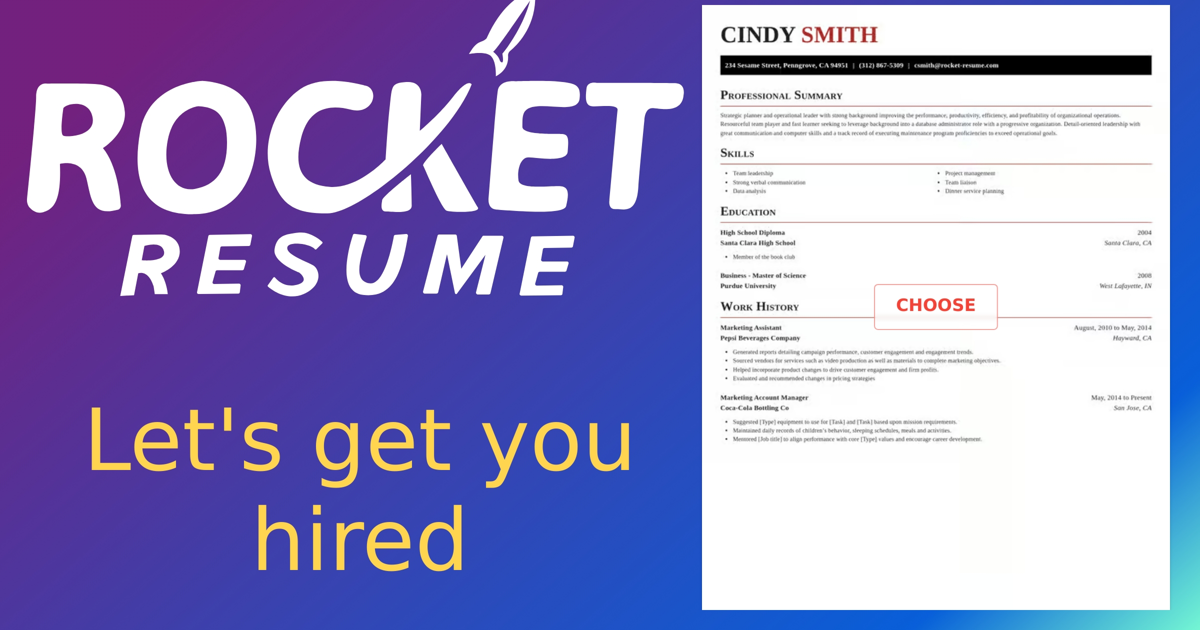 Script Coordinator CV Creator | Rocket Resume