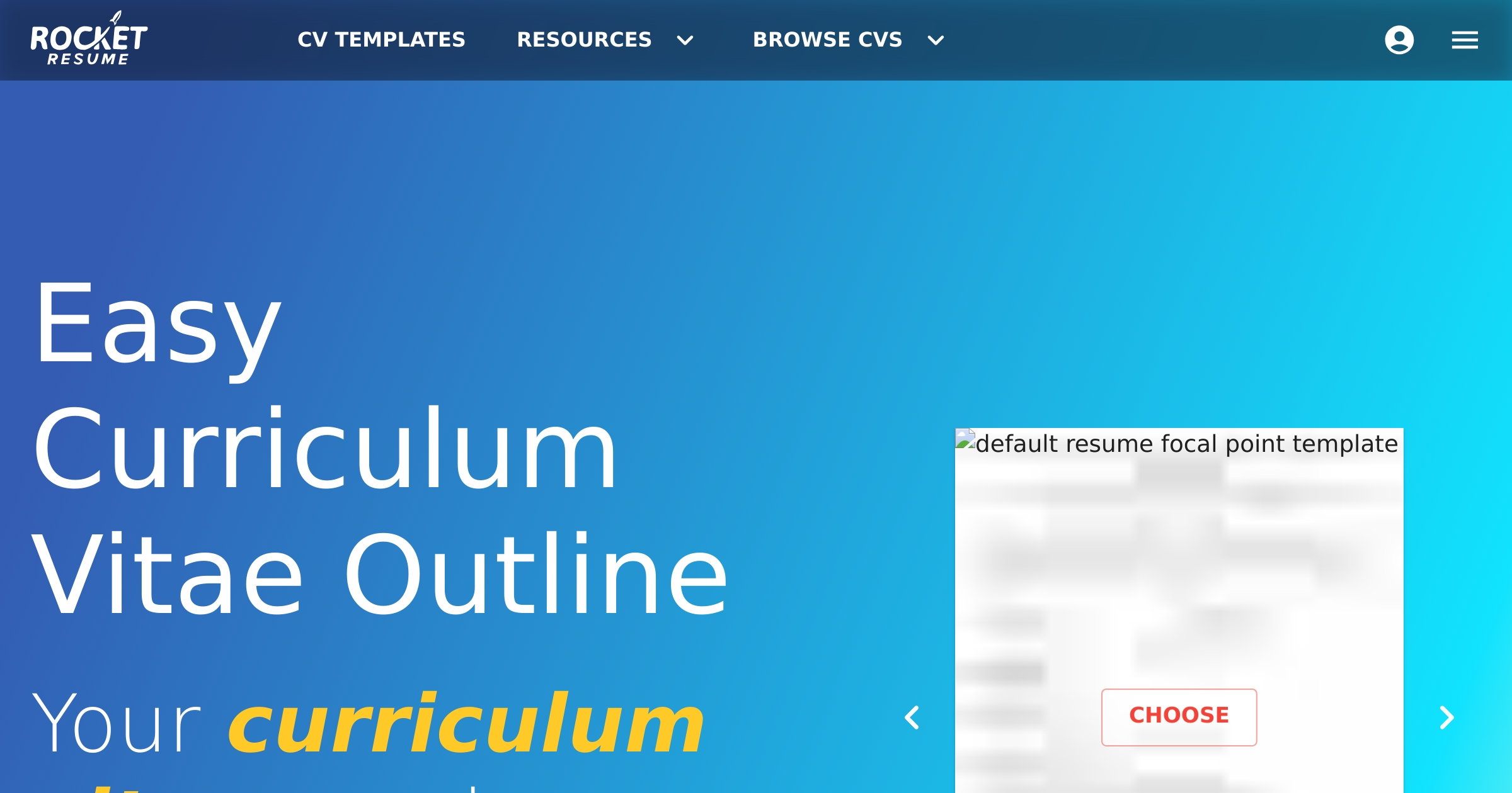 Build Your CV, Free Templates & Examples | Rocket Resume