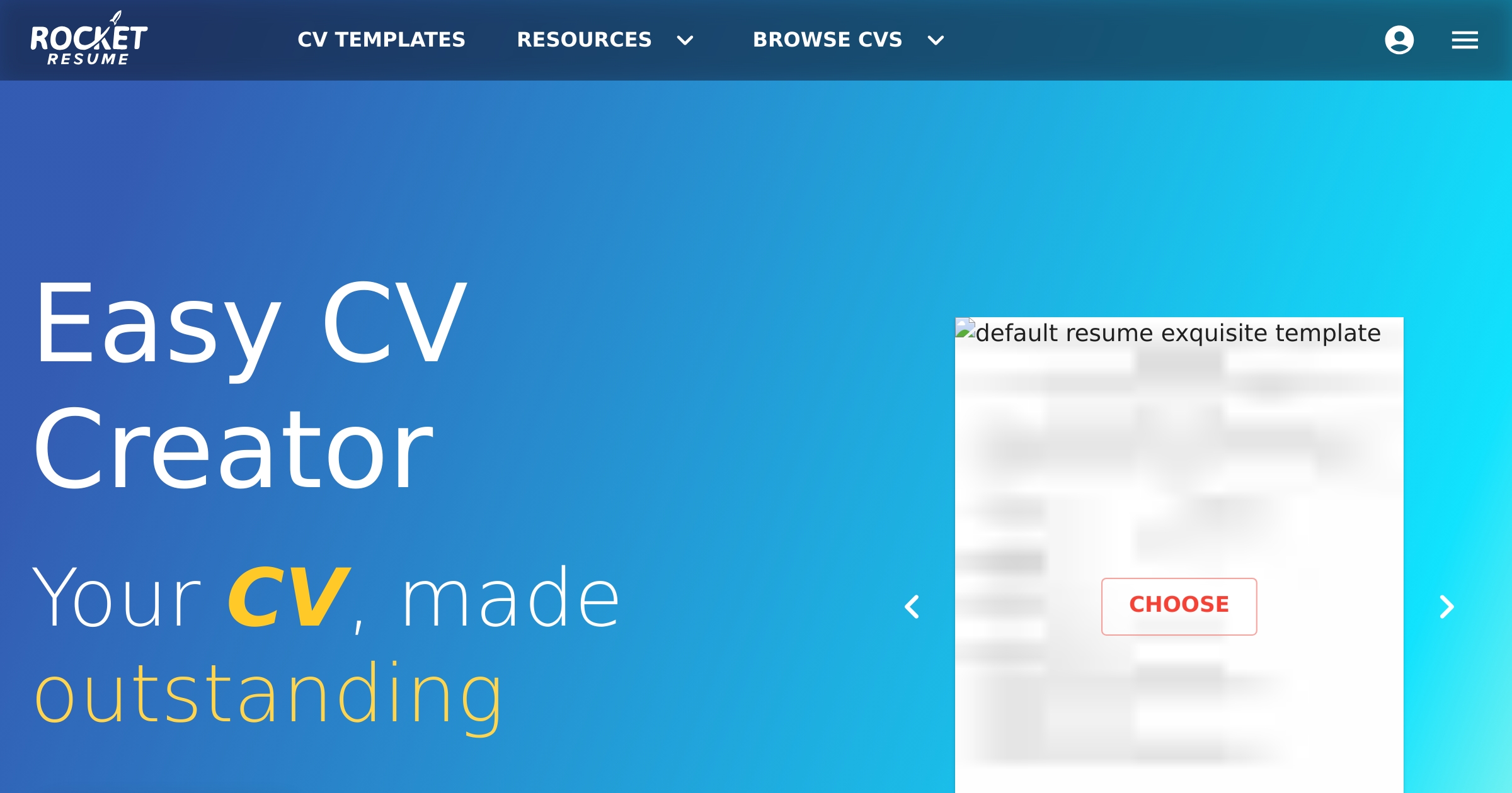 Create Your CV, Free Templates & Examples | Rocket Resume