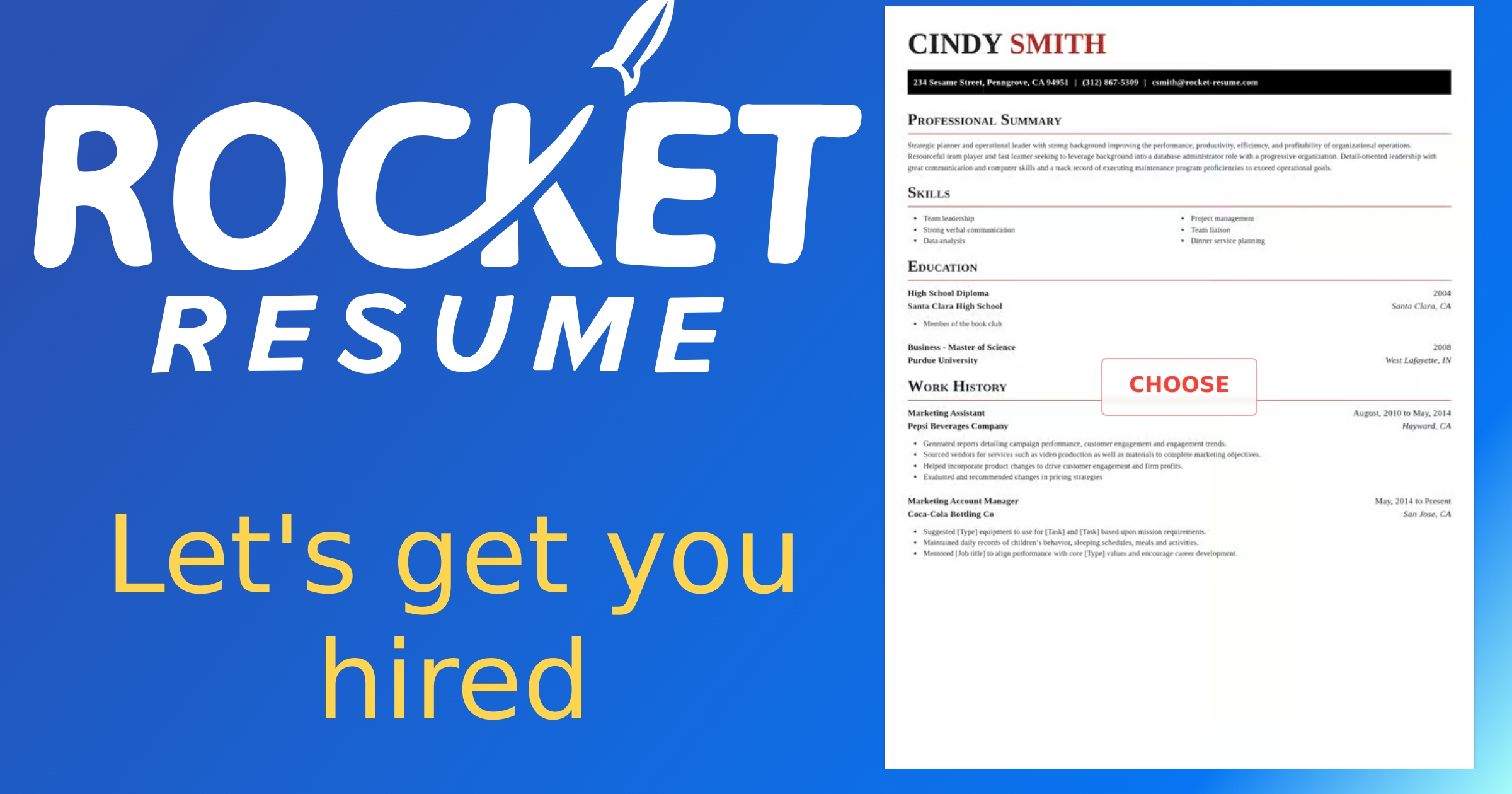 Chaplain Resident Resume Creator | Rocket Resume