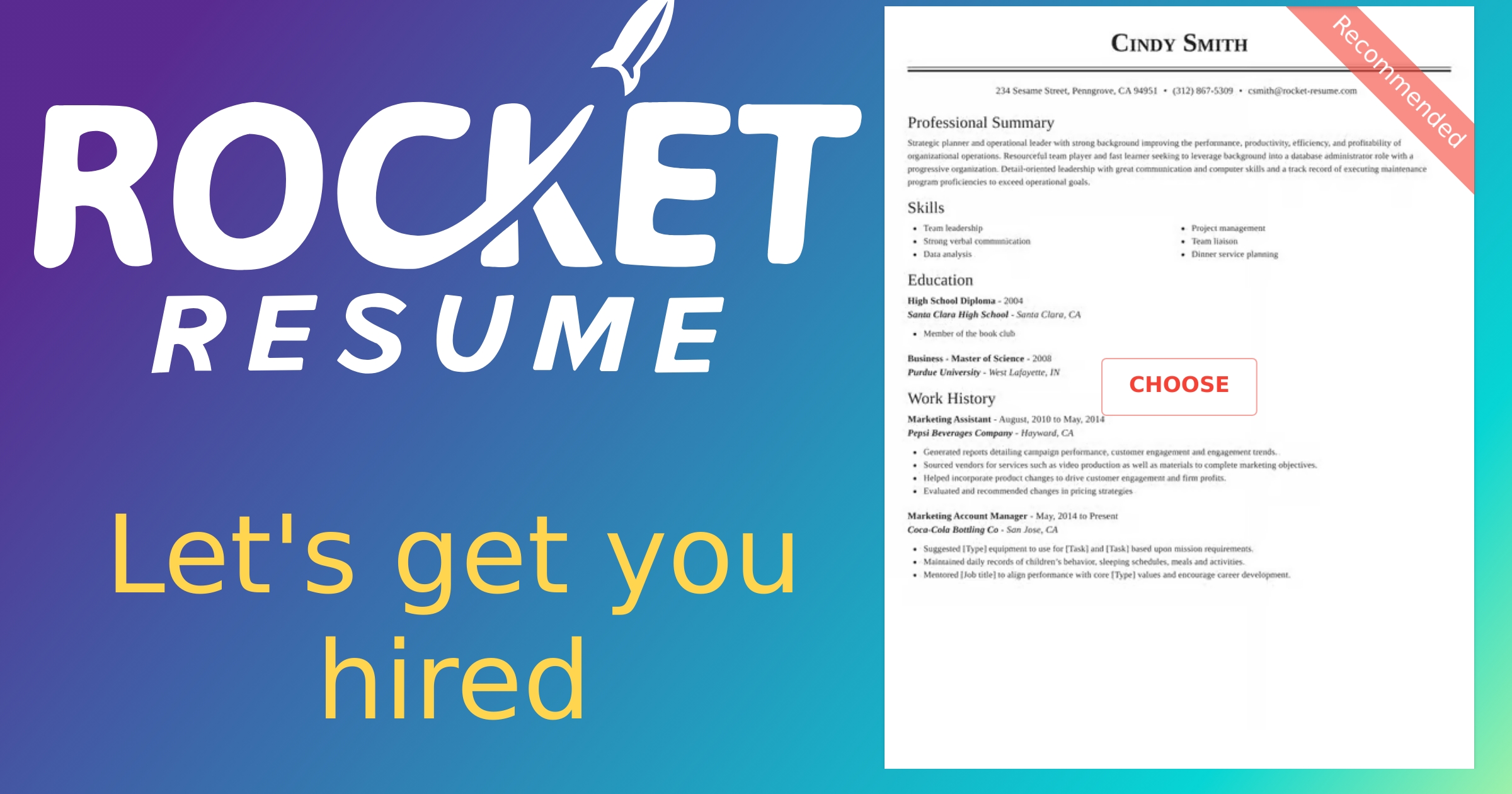 Drummer Resume Builder | Rocket Resume