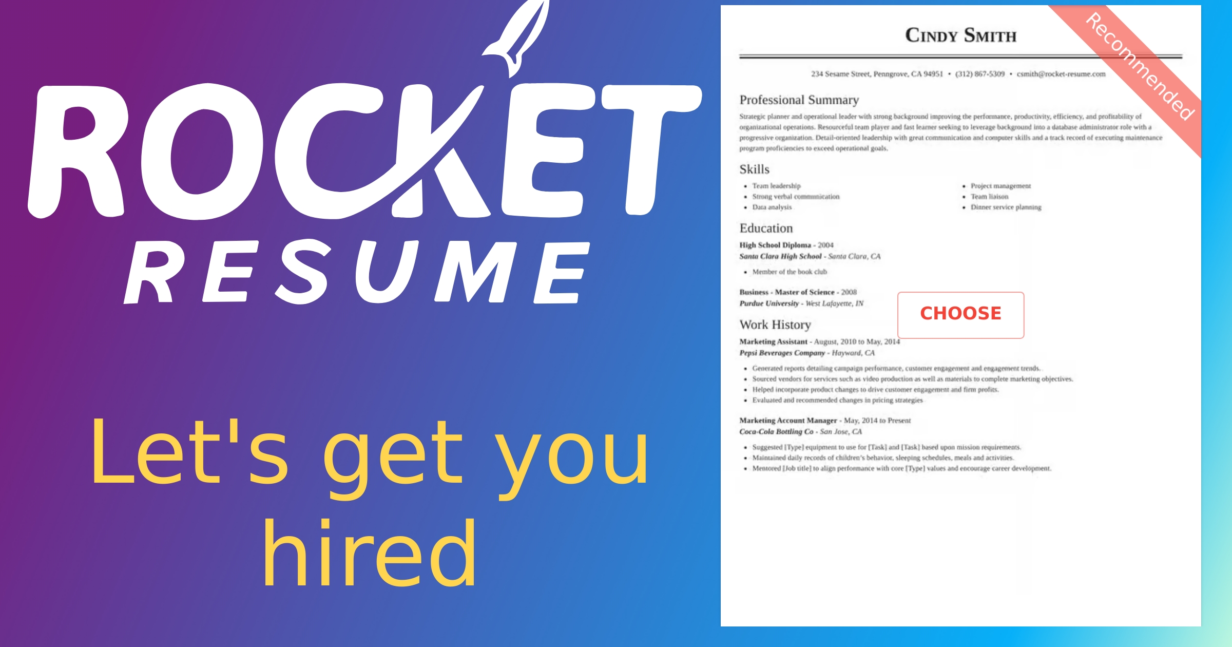 Clubhouse Manager Resume Maker | Rocket Resume