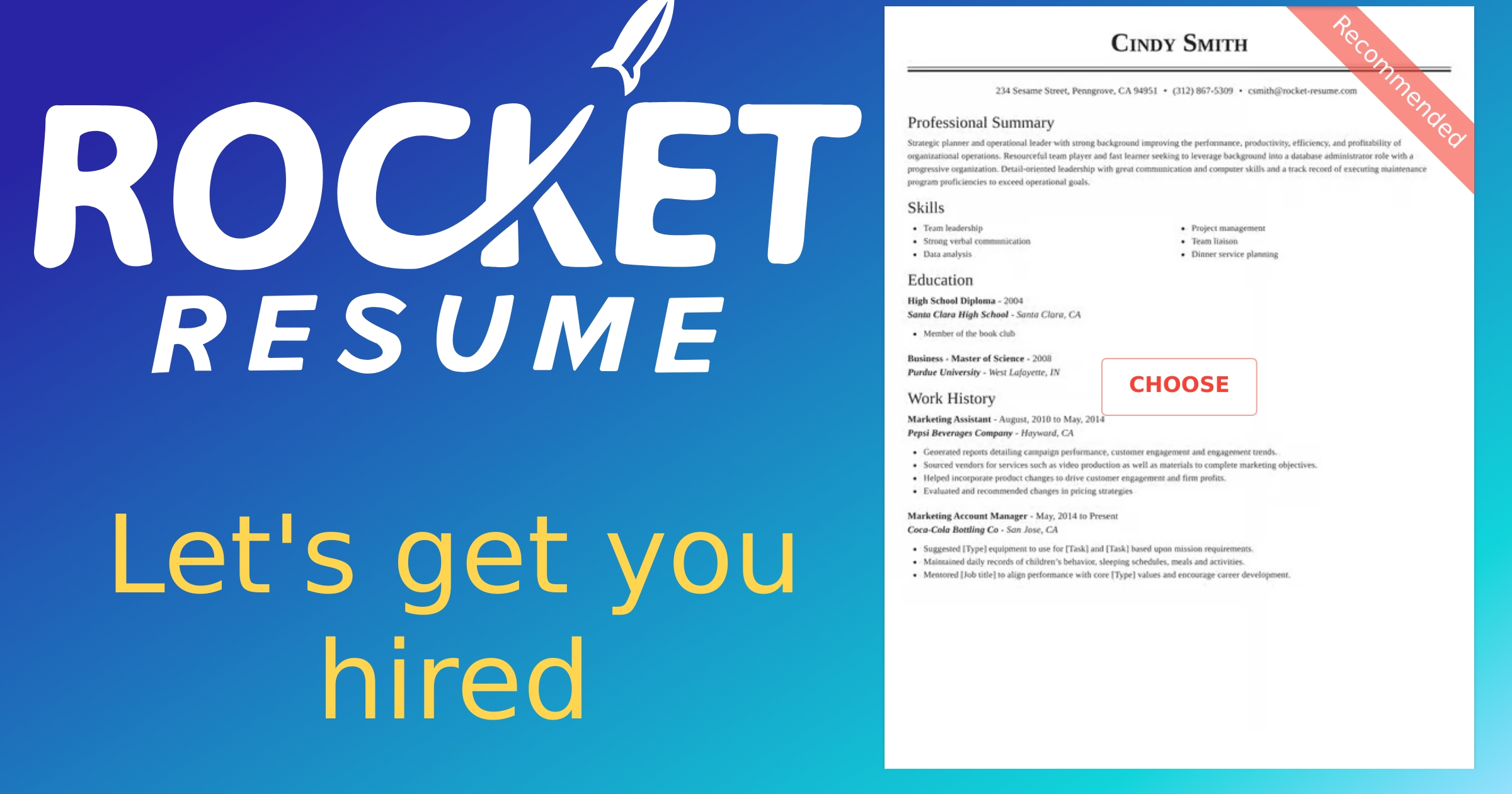 House Officer Resume Maker | Rocket Resume
