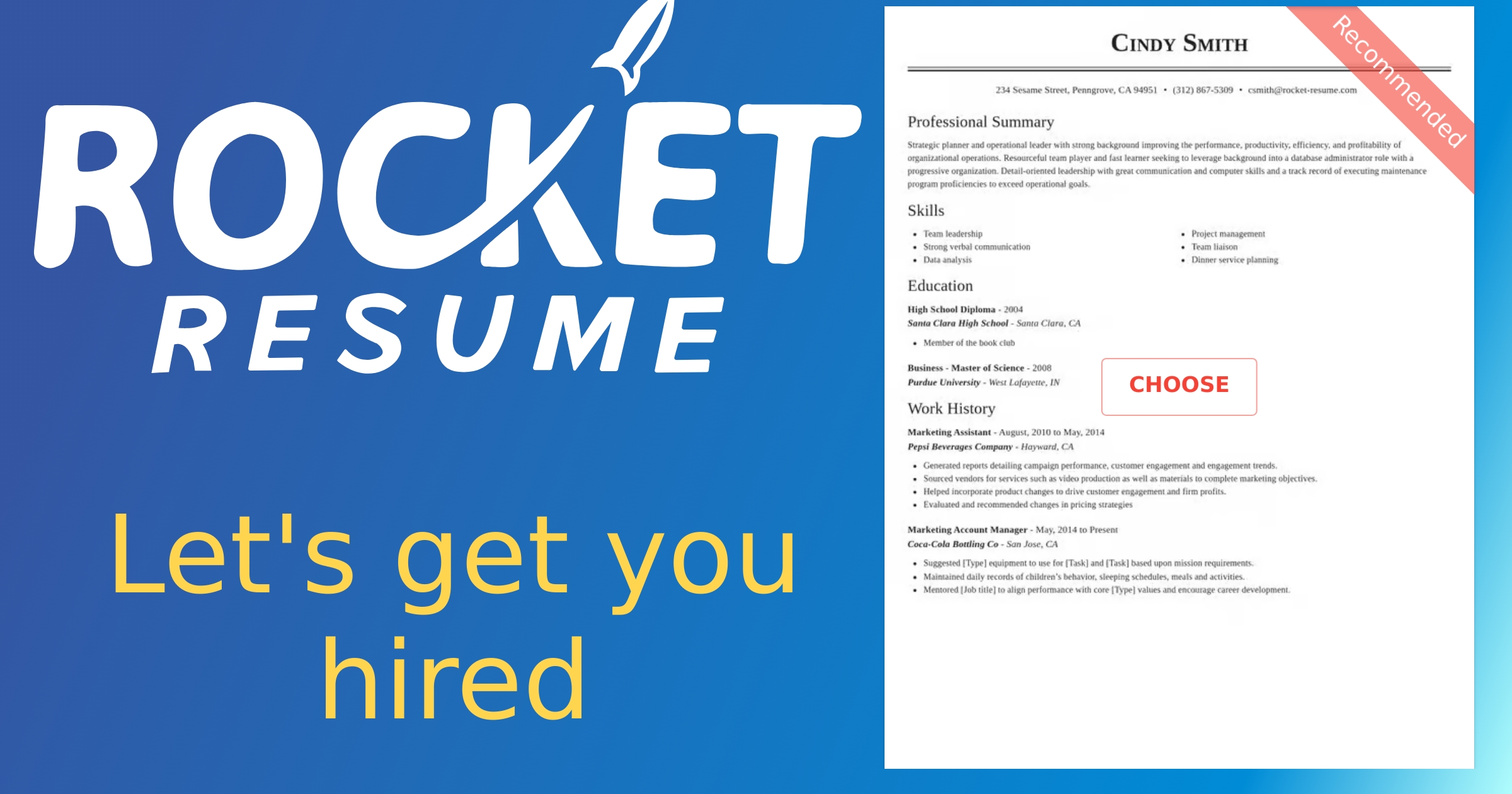 Repacker Resume Builder | Rocket Resume