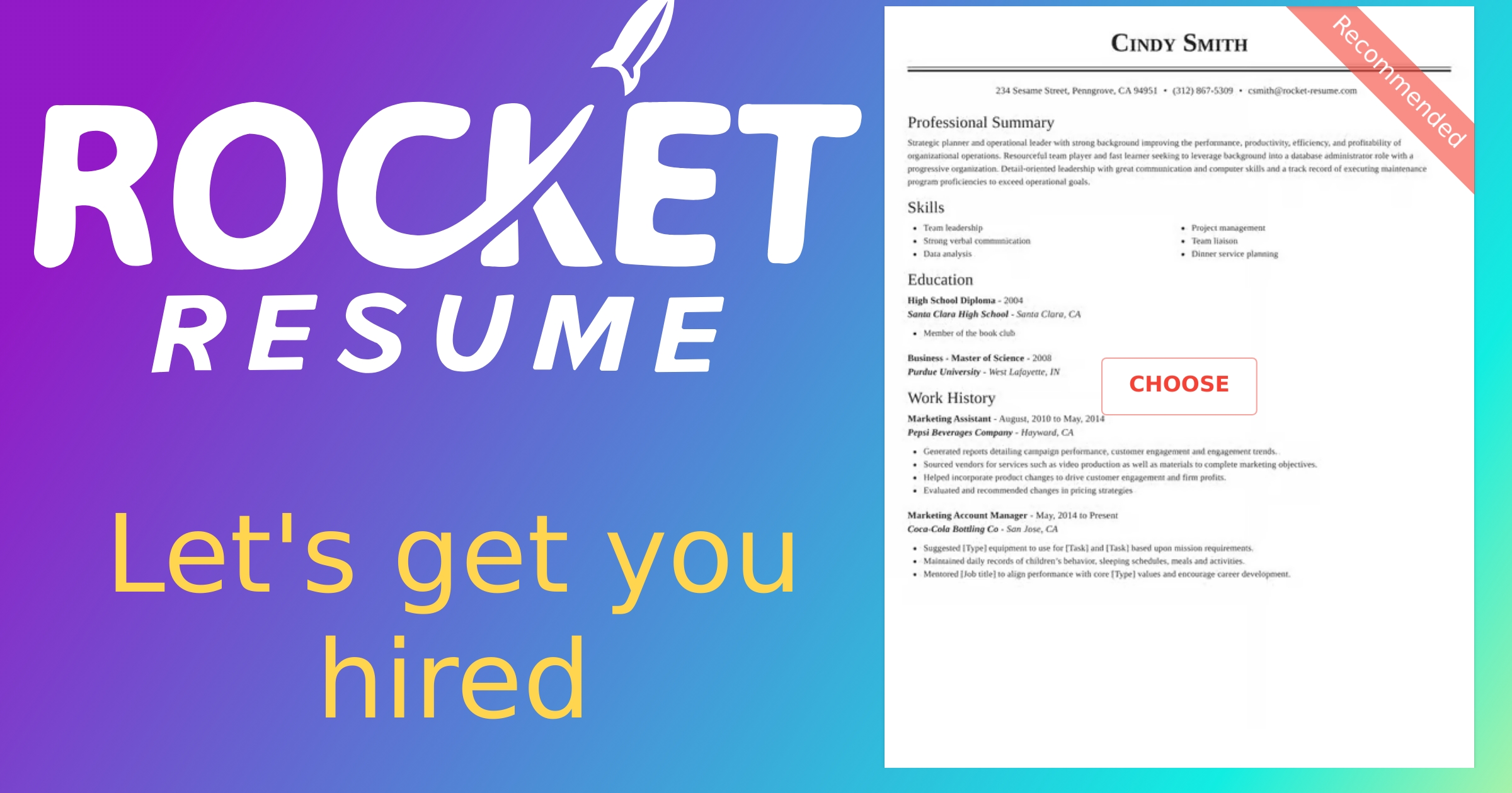 Run Coach Resume Builder | Rocket Resume
