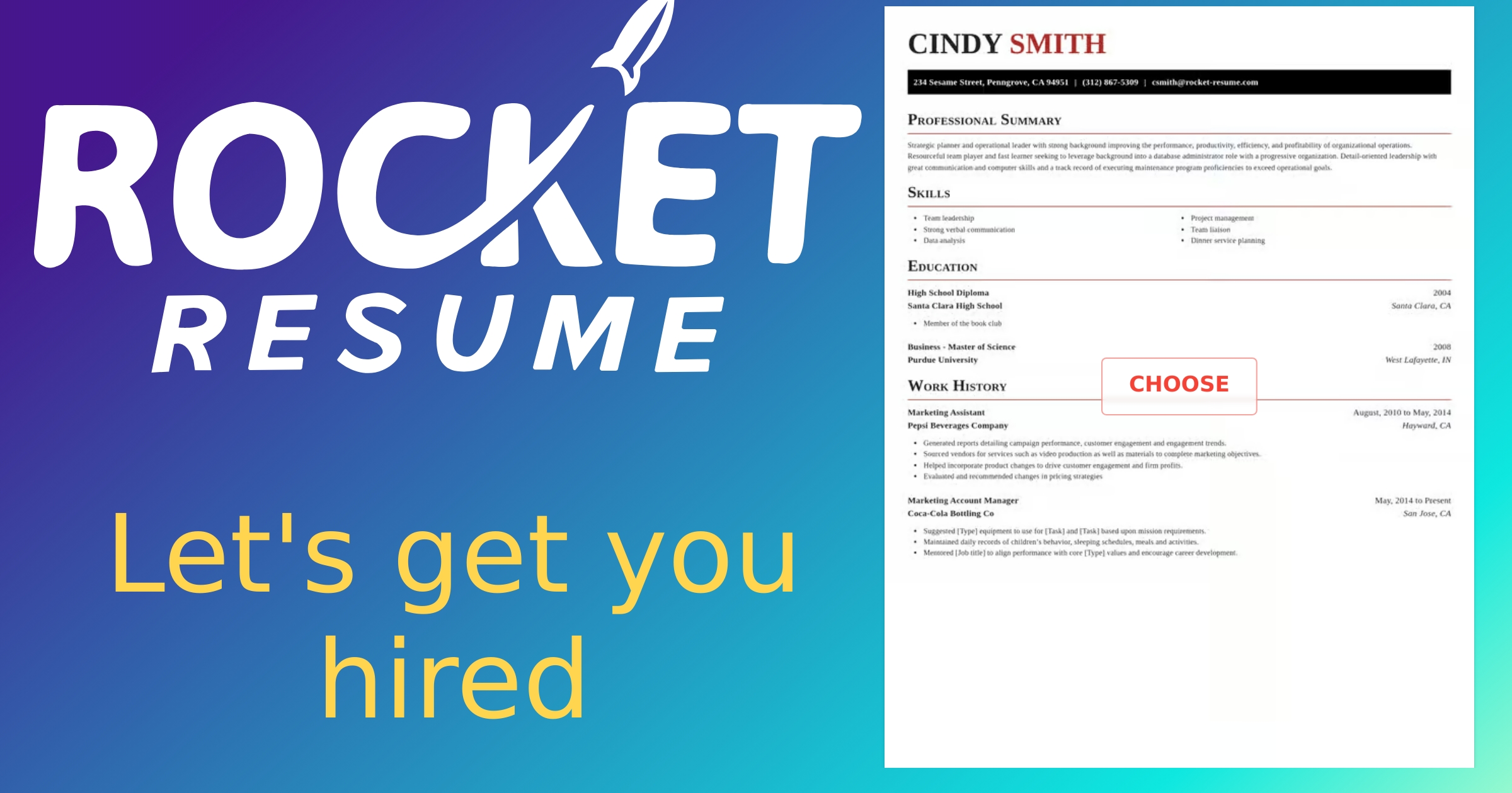 Counter Staff Resume Builder | Rocket Resume