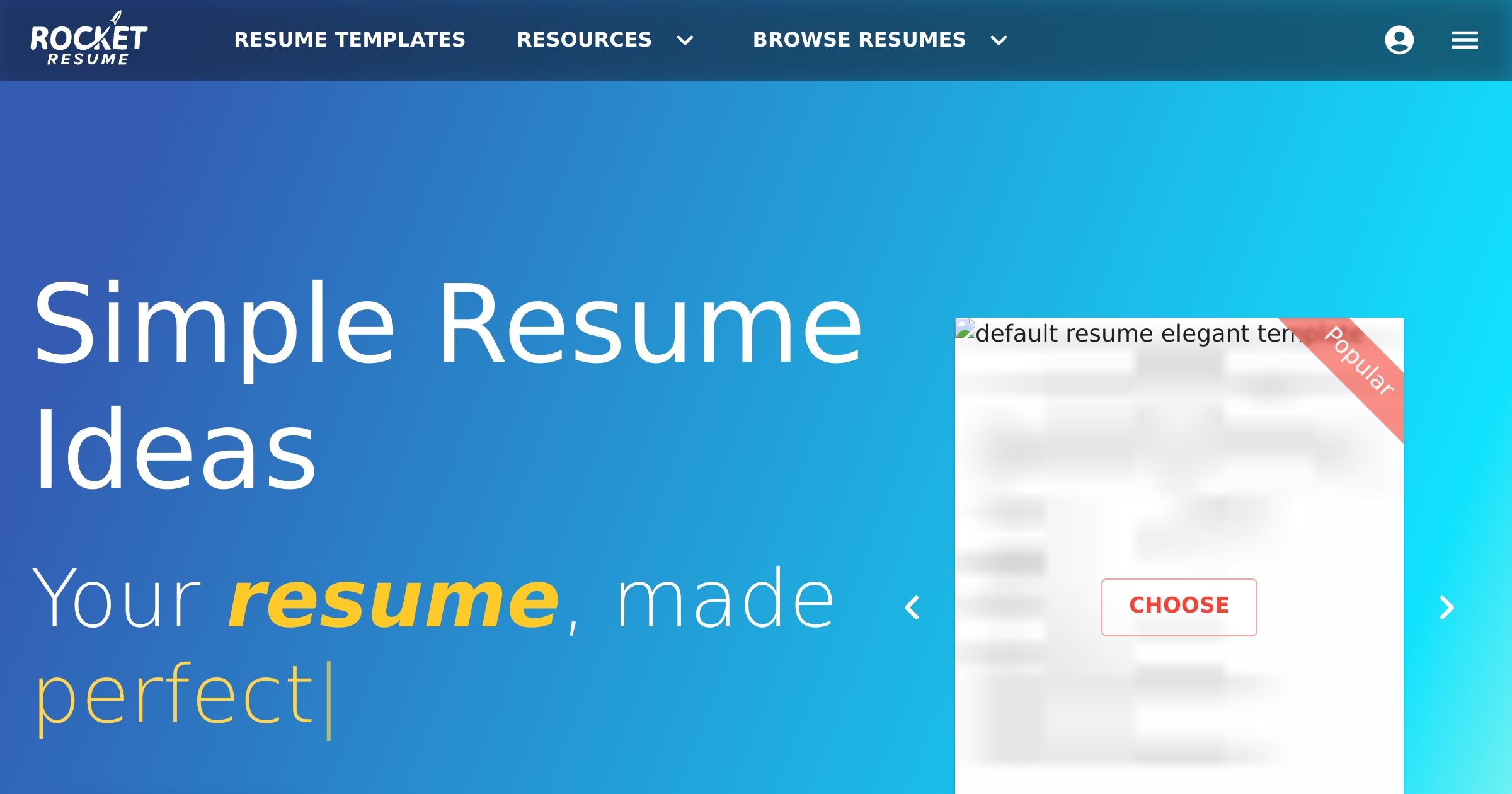 Build Your Resume, Free Templates & Examples | Rocket Resume