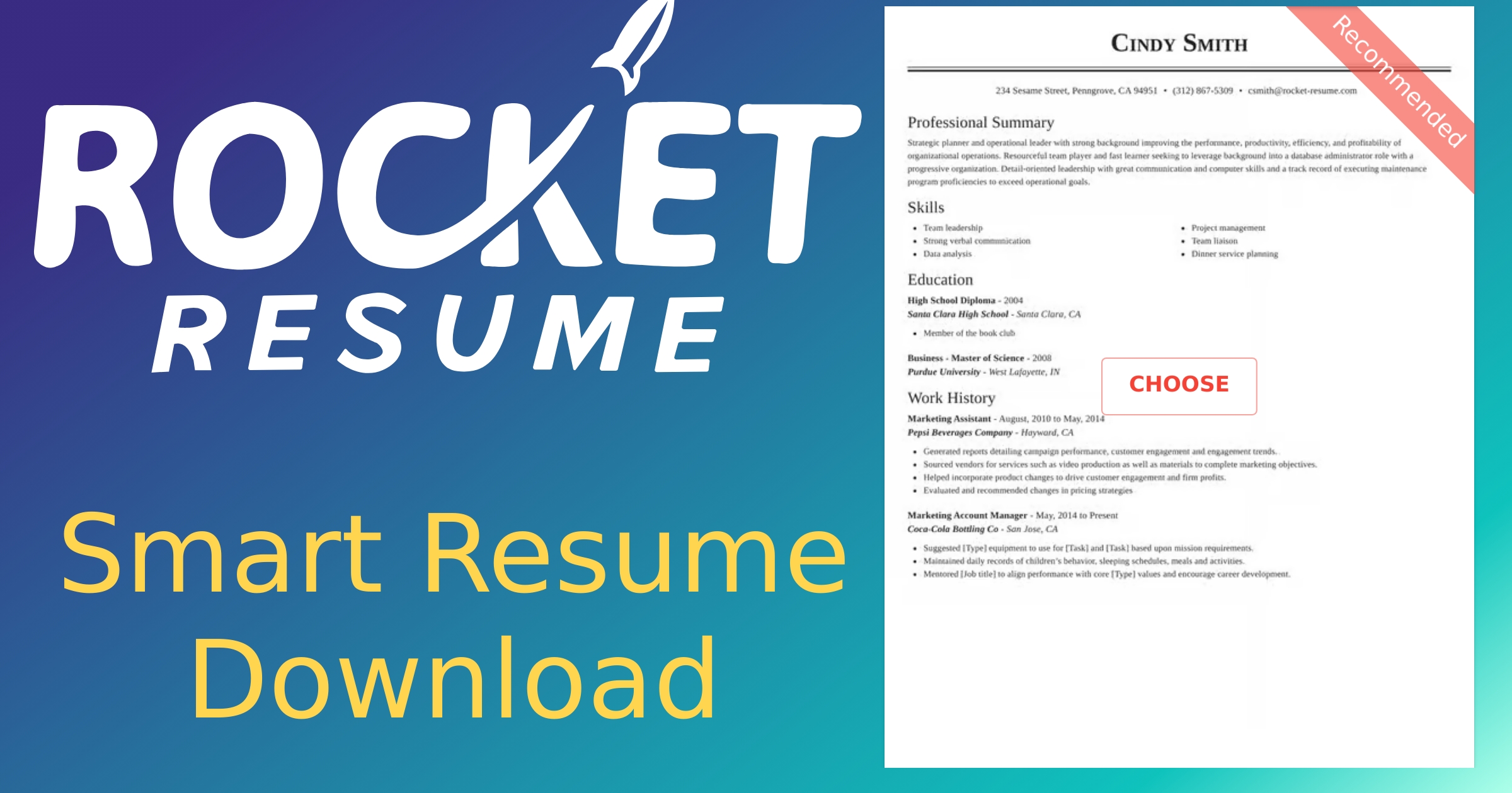 Build Your Resume, Free Templates & Examples | Rocket Resume