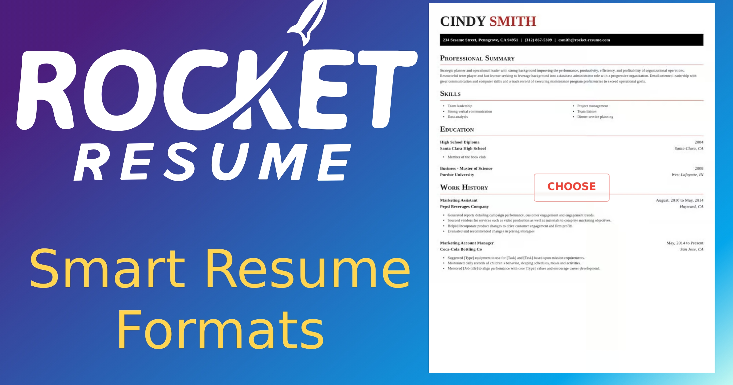 Build Your Resume, Free Templates & Examples | Rocket Resume