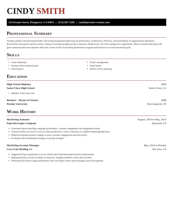 Build Your Resume, Free Templates & Examples | Rocket Resume